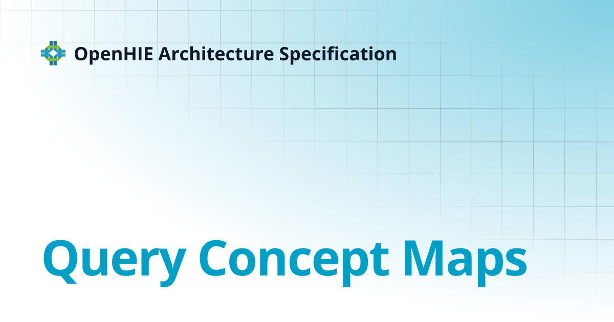Query Concept Maps | OpenHIE Architecture Specification