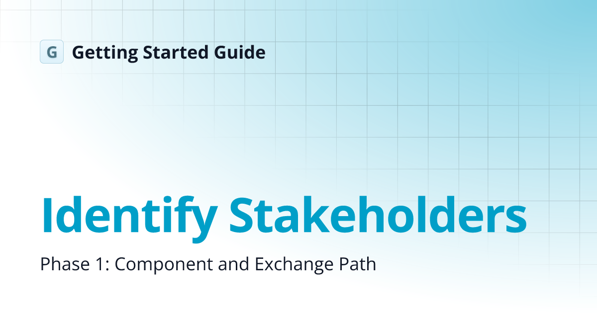 Identify Stakeholders | Getting Started Guide