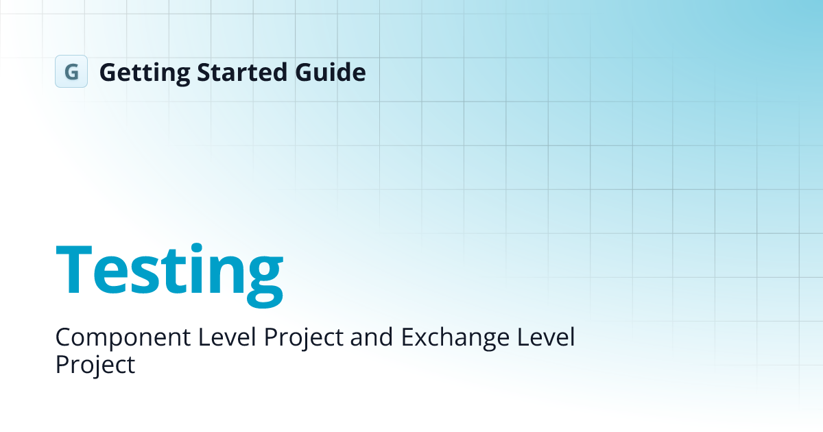 Testing | Getting Started Guide