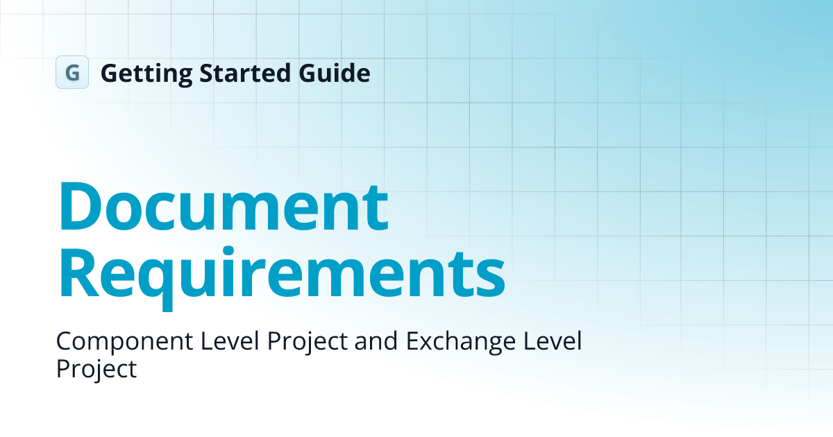 Document Requirements | Getting Started Guide
